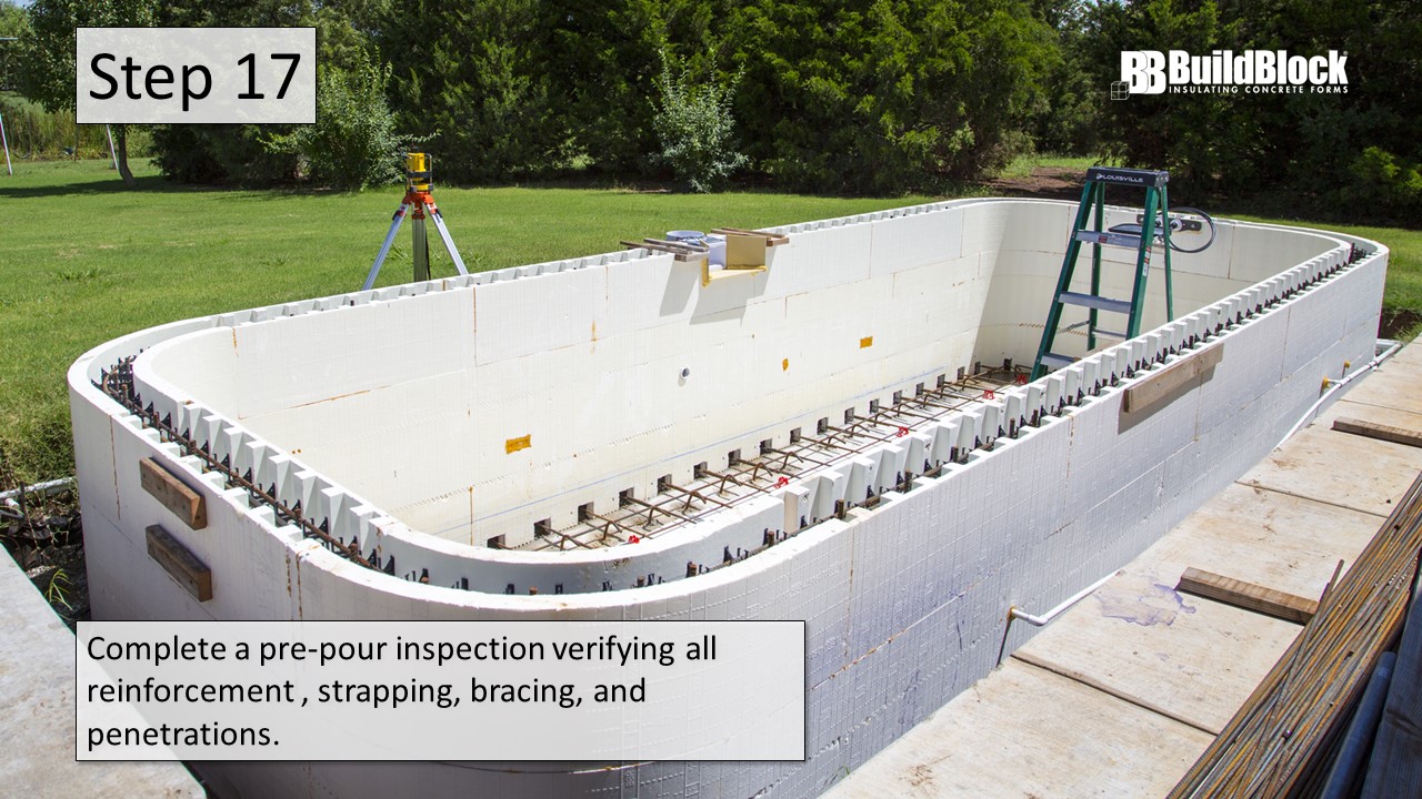 Step 17: Complete a Pre-Pour Inspection - BuildBlock Training Academy