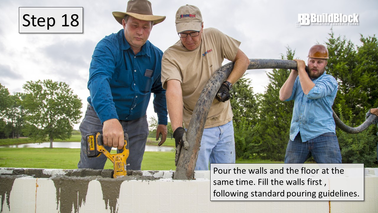 Step 18: Pour the Walls and Floor - BuildBlock Training Academy